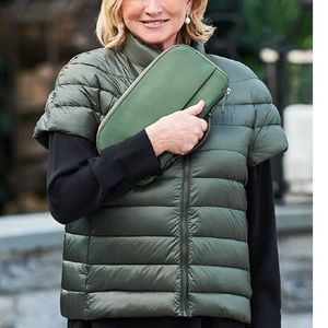 Martha Stewart | Jackets & Coats | Martha Stewart Quilted Down Short Sleeve Puffer Jacket | Poshmark